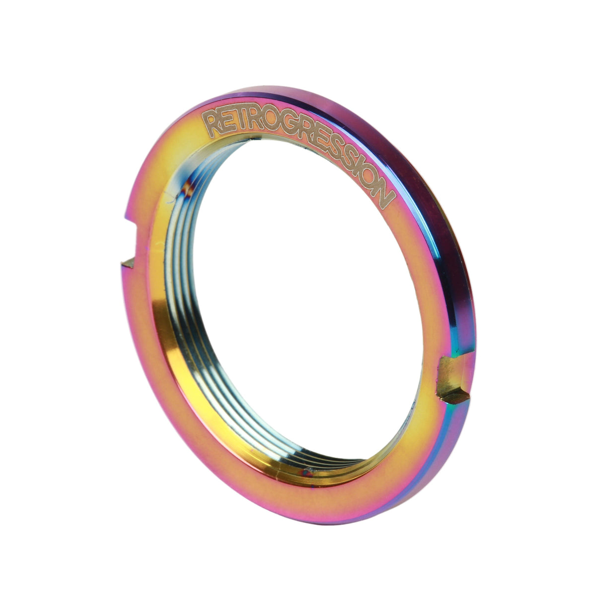 Retrogression Oil Slick PVD track lockring | Retrogression