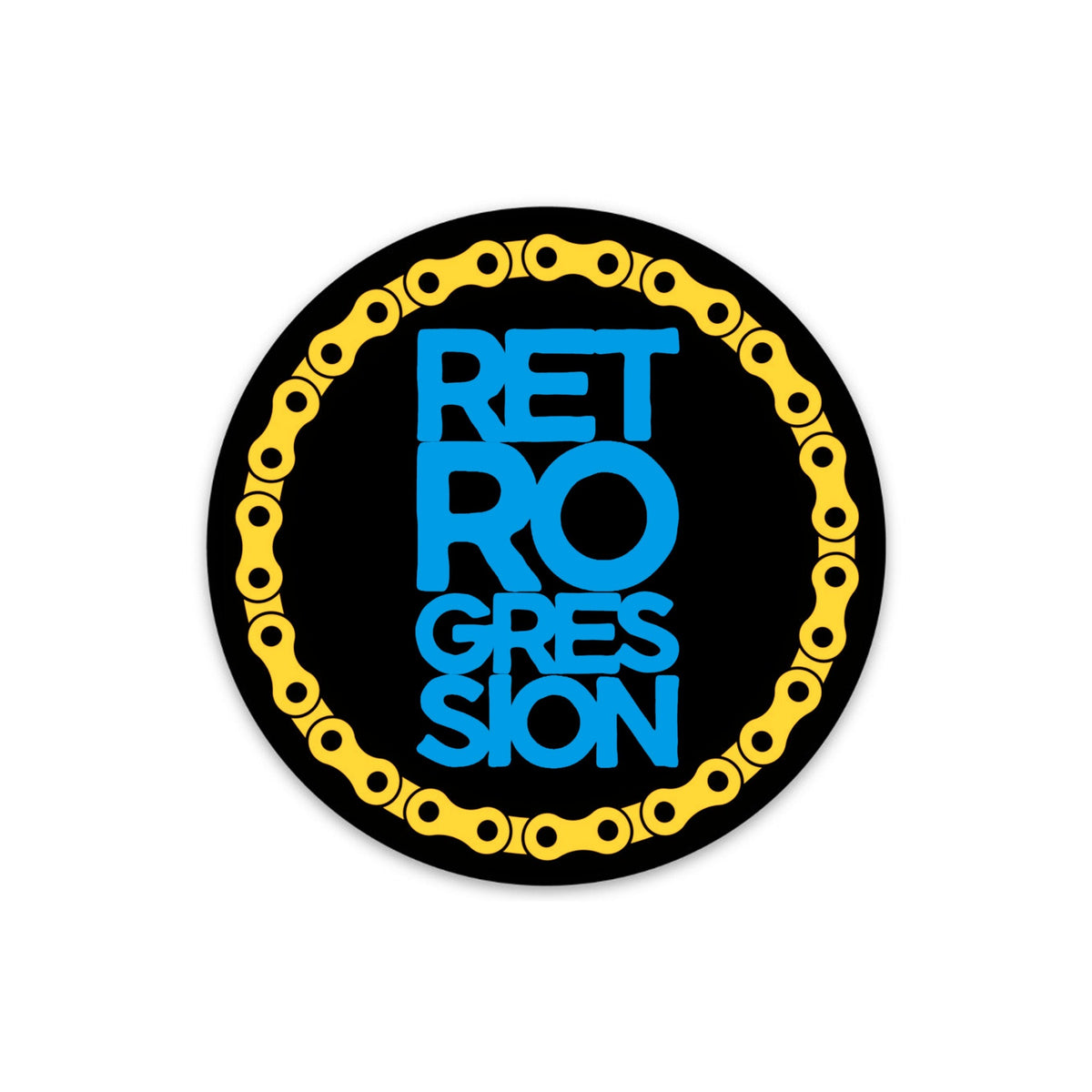 Retrogression Chain Logo sticker | Retrogression